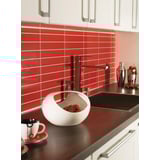 Fibo Kitchen Board Red Tile 30x5 | Obsbygg.no