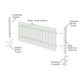 Hagegjerde Luise 180x100 cm impregnert vintage | Obsbygg.no