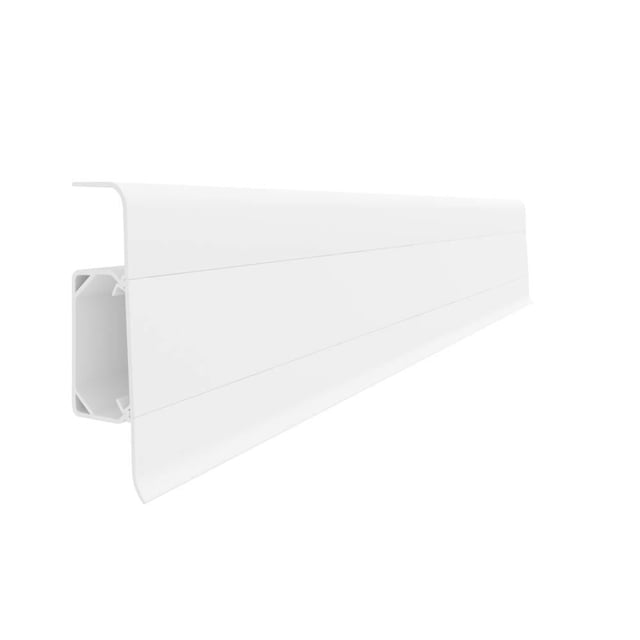 22x67x2500mm Kabellist - fotlist hvit pvc 601 | Obsbygg.no