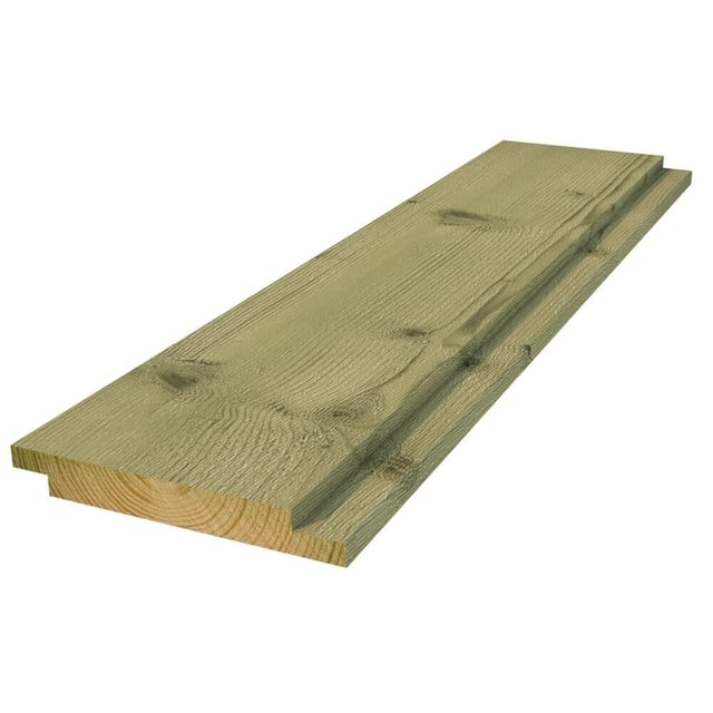 19x148 dobbelfals rettkant impregnert kledning | Obsbygg.no