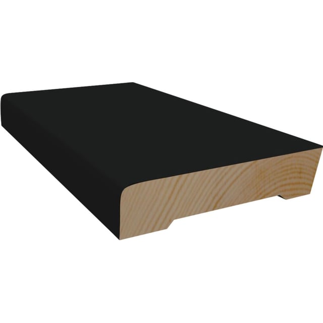 12X058X4400 Gulvlist Standard Dempet Sort | Obsbygg.no