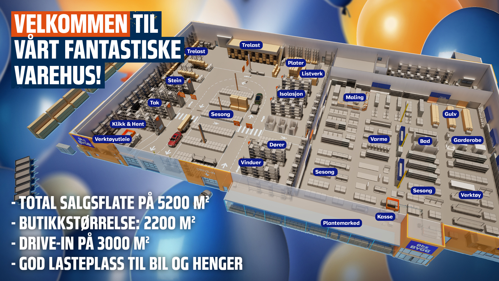 Nyåpning av Obs BYGG Åkrehamn | Obsbygg.no
