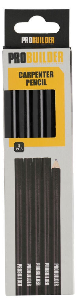 Probuilder tømmermannsblyant 5-pk | Obsbygg.no