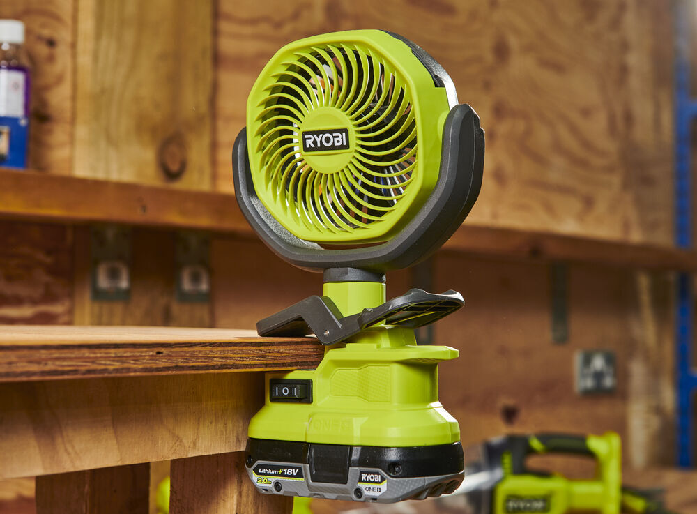 Ryobi ONE+ RCF18-0 vifte med klemme u/batteri | Obsbygg.no