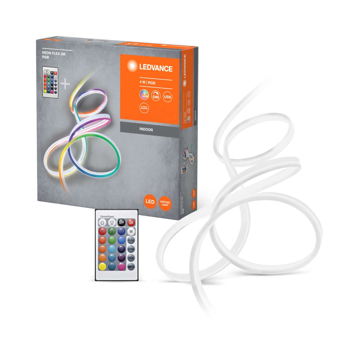 Ledvance Neon Flex 2M RGB USB + RC | Obsbygg.no