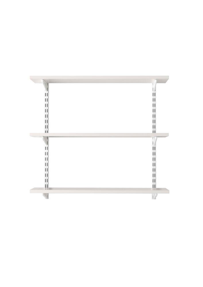 Elfa hvit plugg-inn kit hyllesystem | Obsbygg.no