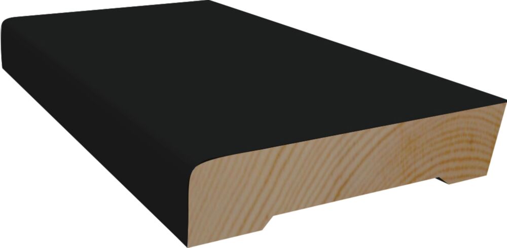 12X058X4400 Gulvlist Standard Dempet Sort | Obsbygg.no