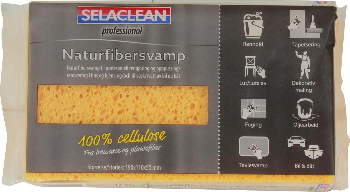 Svamp Seaclean naturfiber stor | Obsbygg.no